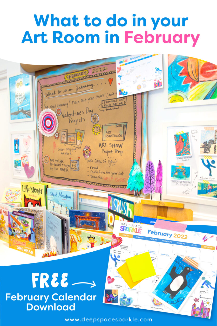 What to do in your Art Room in February | Deep Space Sparkle
