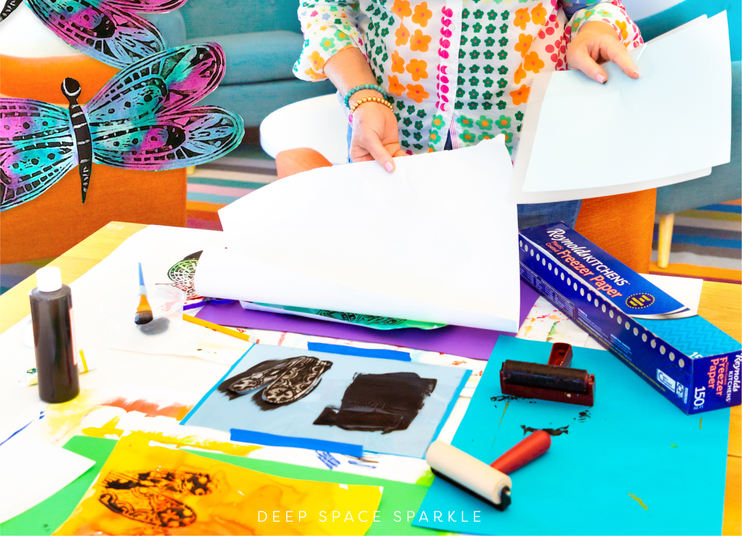 Prepping for Printmaking | Deep Space Sparkle