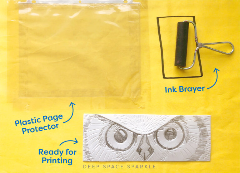 Prepping for Printmaking | Deep Space Sparkle