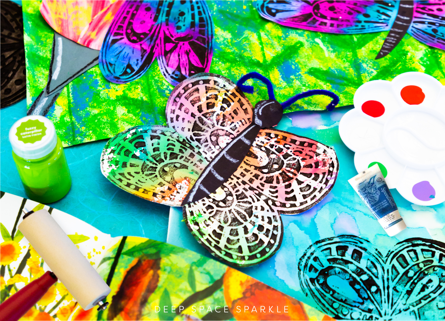 Prepping for Printmaking | Deep Space Sparkle