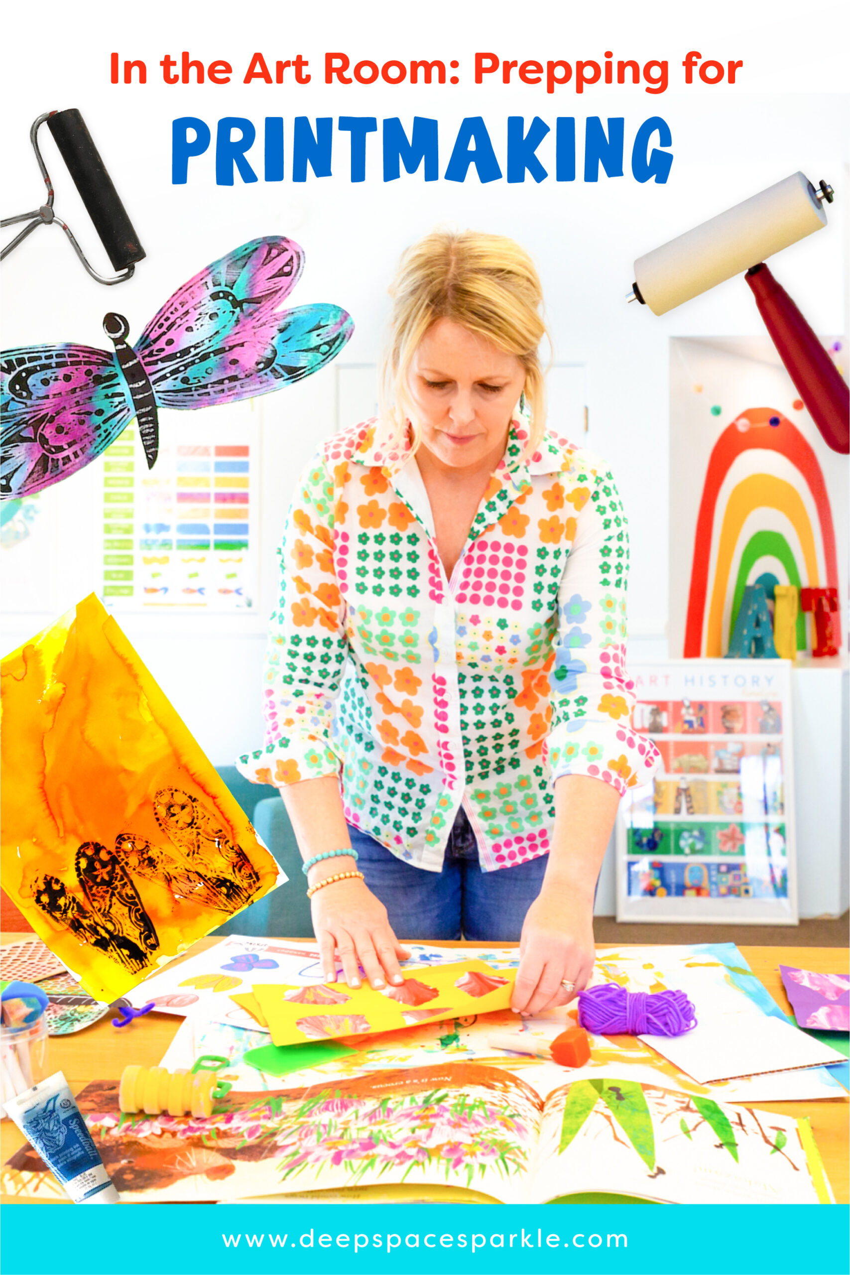 Prepping for Printmaking | Deep Space Sparkle