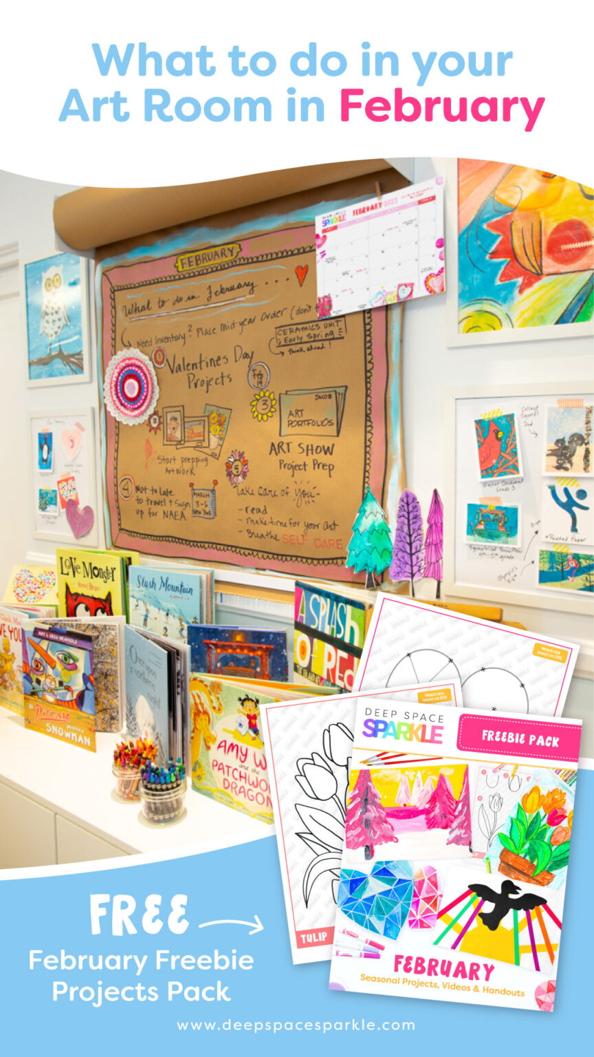 What to do in your Art Room in February | Deep Space Sparkle