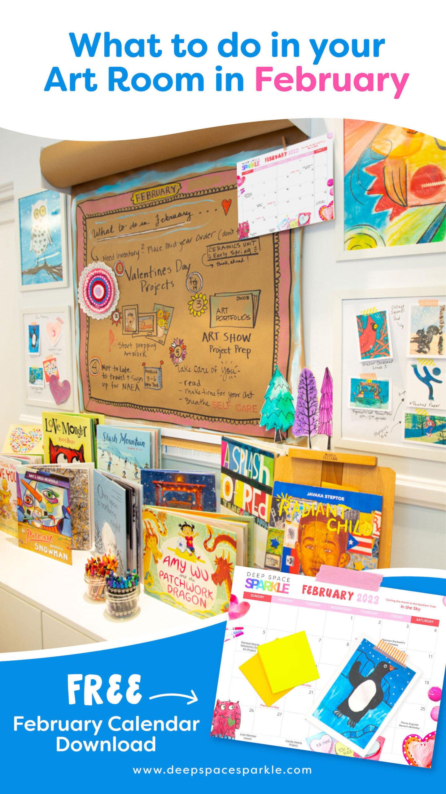 What to do in your Art Room in February | Deep Space Sparkle