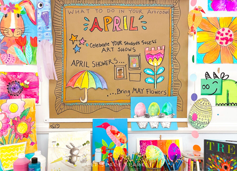 What to do in your Art Room for April | Deep Space Sparkle