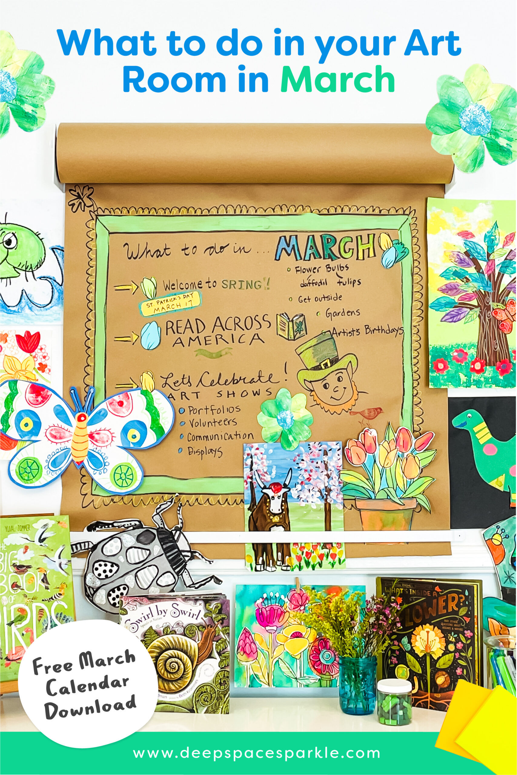 What to do in your Art Room in March | Deep Space Sparkle