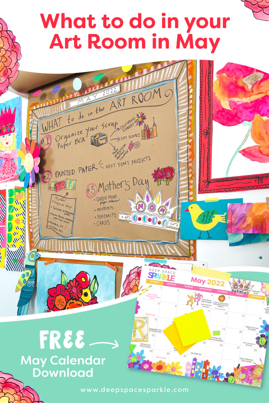 What to do in your Art Room in May | Deep Space Sparkle