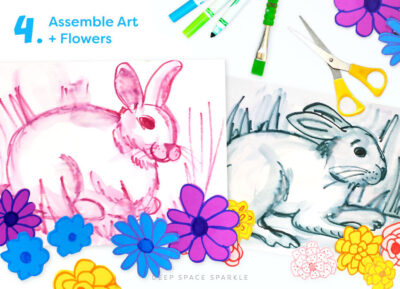 Spring Bunny Art Project | Deep Space Sparkle