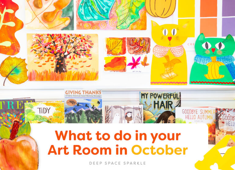 What to do in your Art Room in October | Deep Space Sparkle