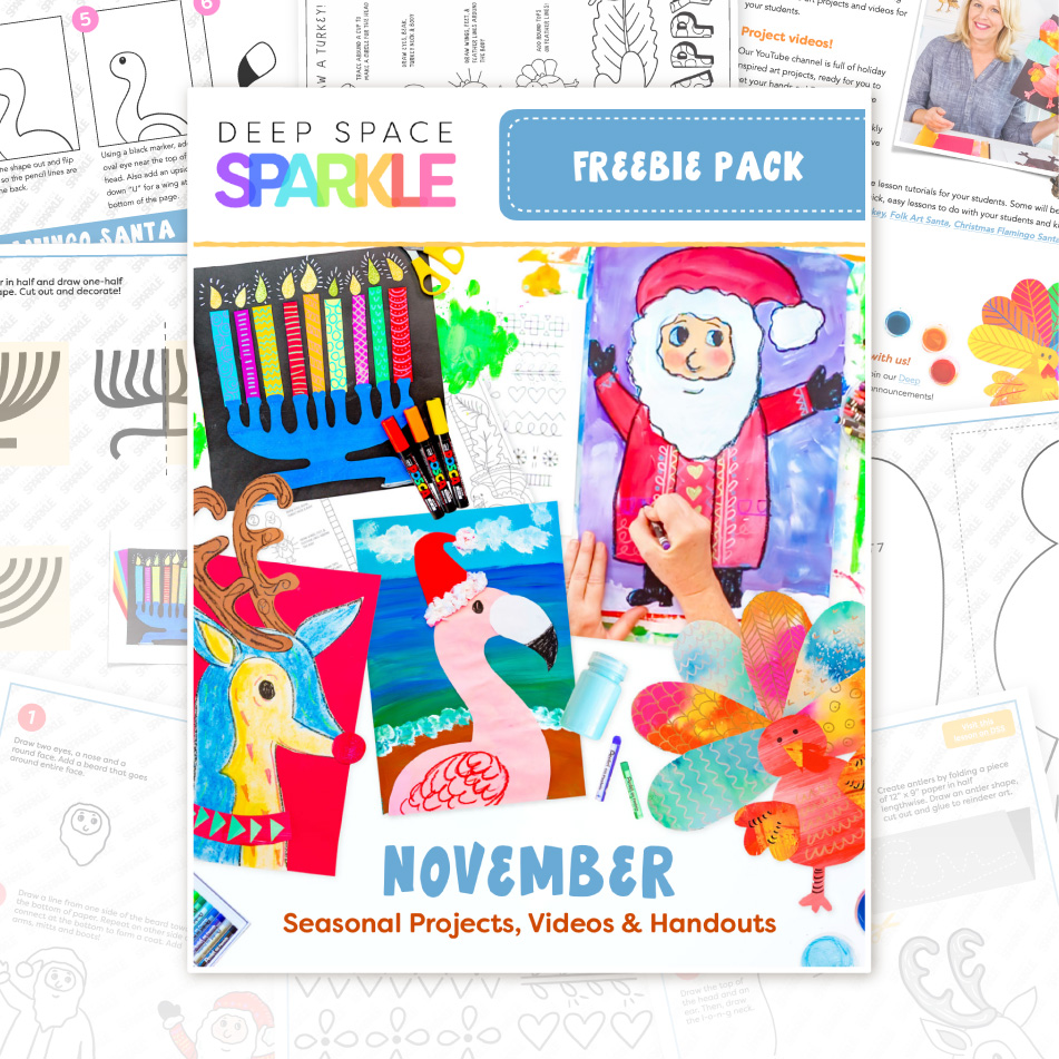 What to Do in your Art Room in November | Deep Space Sparkle