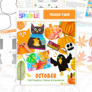 Fall Leaves Print Making Activity & Video | Deep Space Sparkle