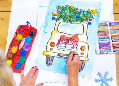 What to do in your Art Room in December | Deep Space Sparkle